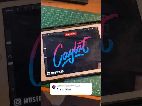 Writing My Subscribers Names || Caylat #shorts #letteringbymustf