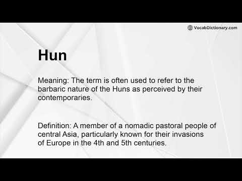 Hun Meaning