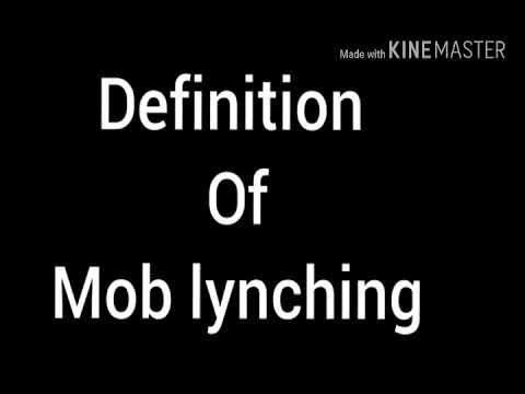 What is MOB Lynching , definition