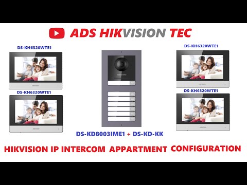 Hikvision ip intercom DS-KD8003IME1 with KD-KK Apartment configuration
