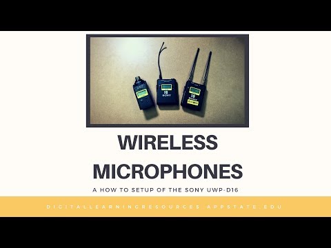 Sony Wireless Microphone Setup