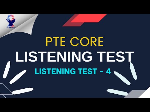PTE Core Listening test | PTE Core Listening Mock Test