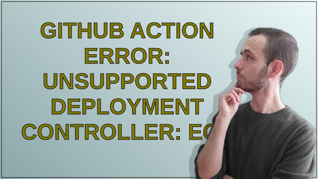 Github Action Error: Unsupported deployment controller: ECS