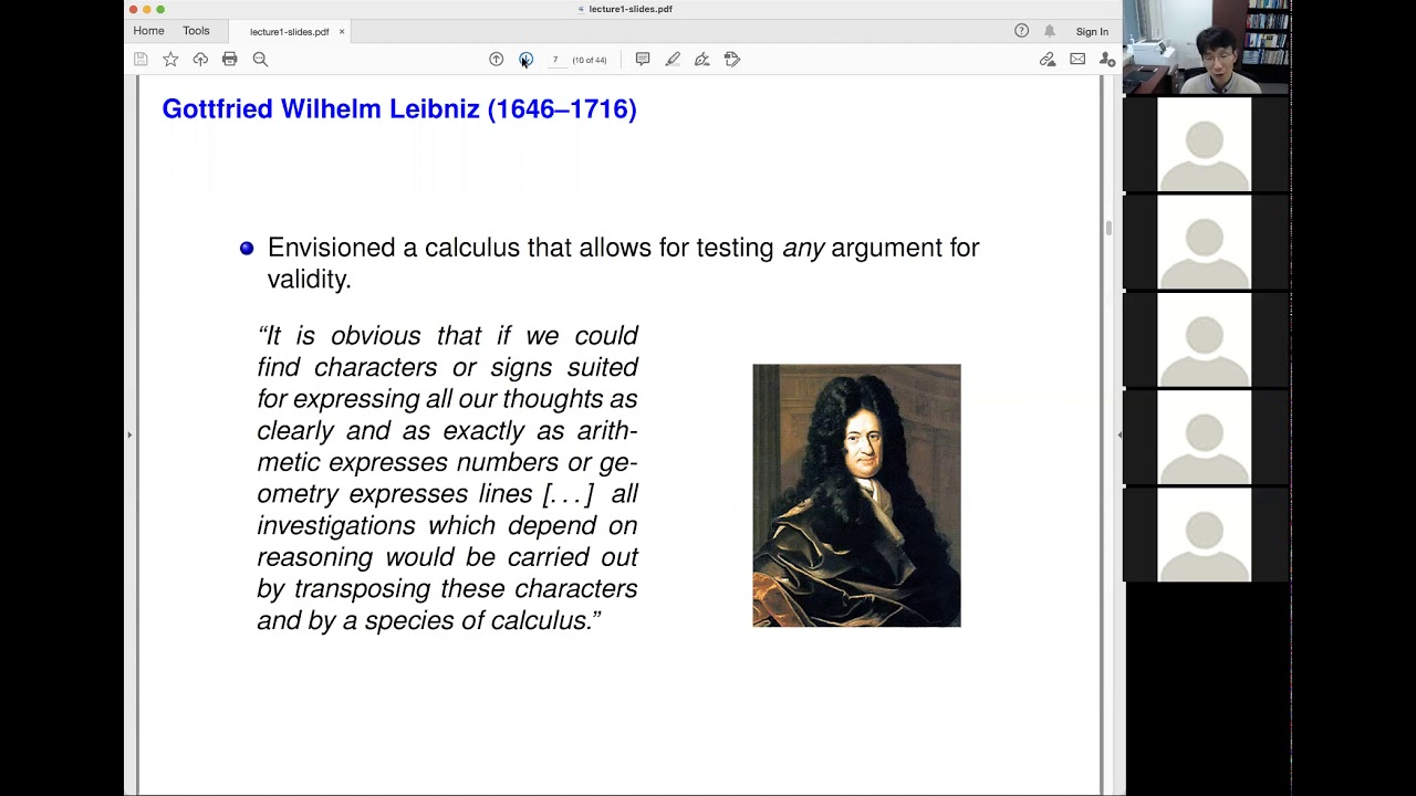 Lecture 1, CS402 (Spring 2021) Introduction to Logic for Computer Science