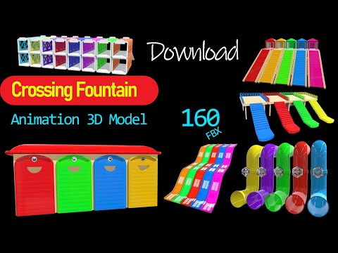 How to Download Animal Crossing Fountain Animation 3D Model || Make 3D Animal Cartoon Videos