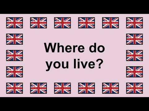 Pronounce WHERE DO YOU LIVE? in English 🇬🇧