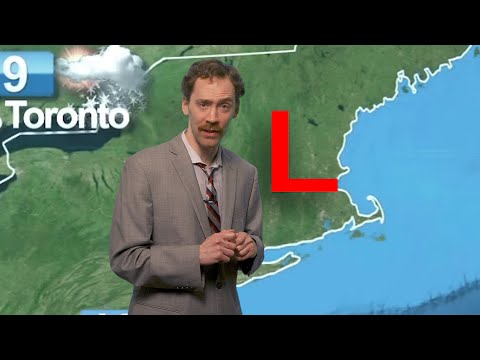 Weatherman predicts giant L in the sky [#shorts]