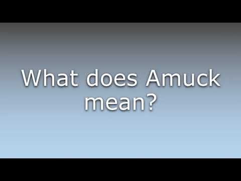 What does Amuck mean?