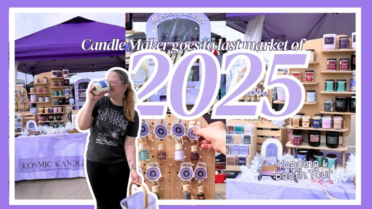 my last pop up market of 2025 💫 small business market vlog