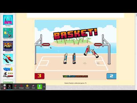 me and my friend playing basket random on unblocked 76