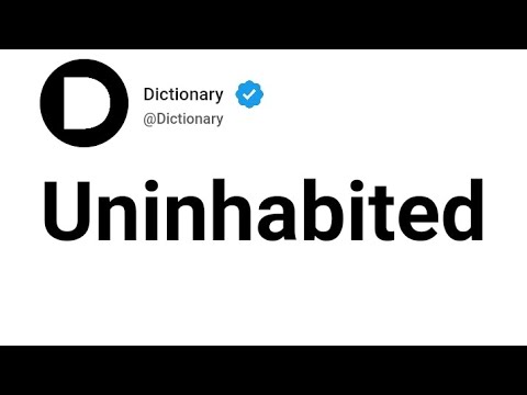Uninhabited Meaning In English