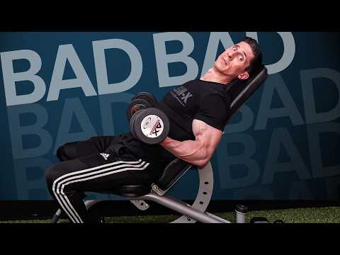 Stop F*cking Up Incline DB Curls (PROPER FORM!)