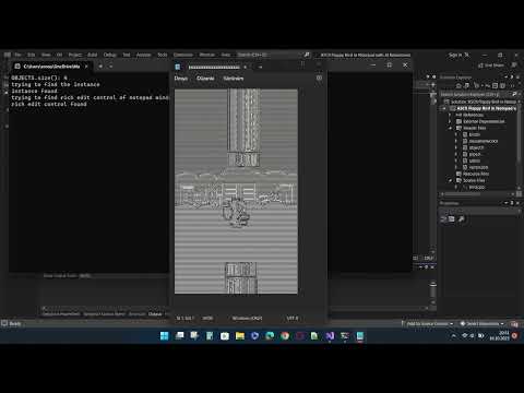 GitHub - mustafak43/flappy-bird-in-notepad: Flappy Bird clone running inside Windows Notepad ...