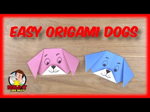 Easy origami dog face | a simple step by step tutorial