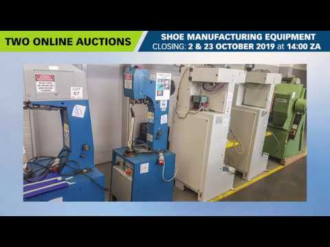 Green Cross - Online Auctions - Shoe manufacturing equipment