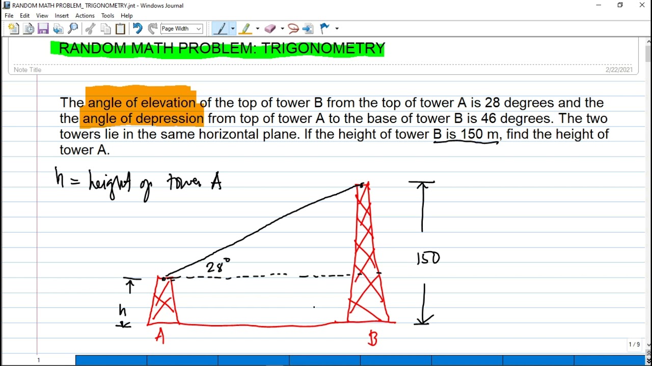 Random Math Problem 1: Trigonometry