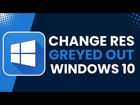Fix Windows 10 Change Resolution Greyed Out Problem !
