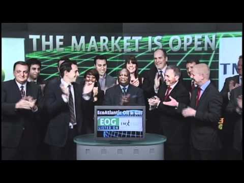 Eco (Atlantic) Oil & Gas (EOG:TSX-V) opens TSX Venture Exchange, January 24, 2012.