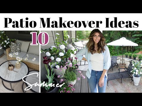 10 PATIO MAKEOVER IDEAS / Summer Porch Decor, Relaxing Patio Space for Summer on a Budget