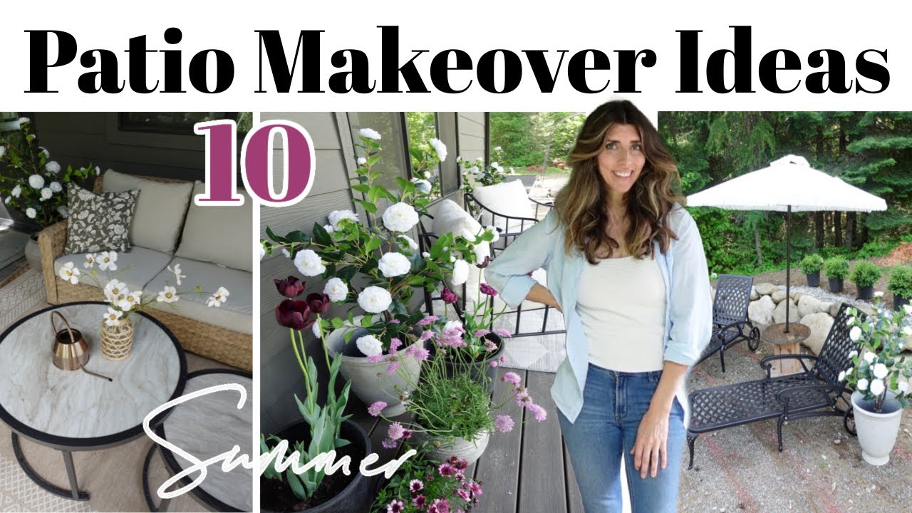 10 PATIO MAKEOVER IDEAS / Summer Porch Decor, Relaxing Patio Space for Summer on a Budget