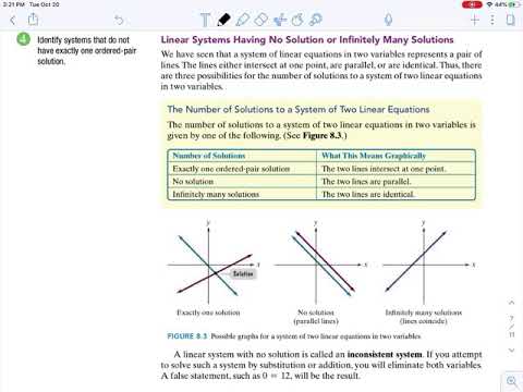 Algebra 2 Example 8.1.5 A System with No Solution
