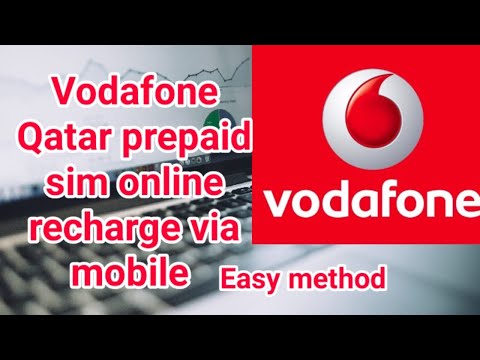 Vodafone Qatar prepaid SIM online recharge | via mobile | Vodafone recharge online