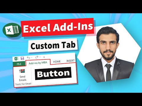 Add Excel Add-in to your Workbooks to run VBA Macro with Custom Tab and Button