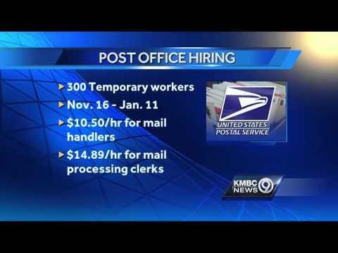 Seasonal jobs available at USPS in KC