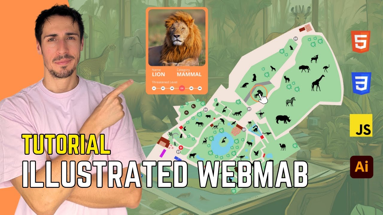 FULL COURSE 🦁 CREATE AN INTERACTIVE MAP FROM SCRATCH WITH ADOBE ILLUSTRATOR, HTML, CSS & JAVASCRIPT