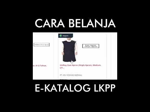 Cara Belanja di E Katalog LKPP