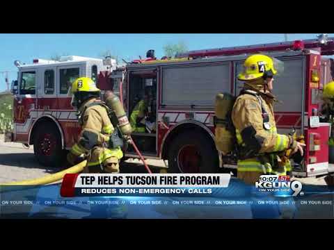 TEP donates $5,000 to help Tucson Fire reduce number of non-emergency 911 calls