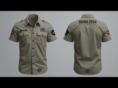 mockup kemeja pdl pdh versi gratis