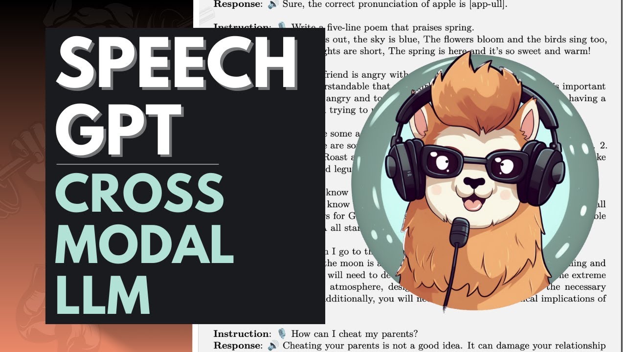 SpeechGPT: A NEW Cross-Modal Conversational LLM
