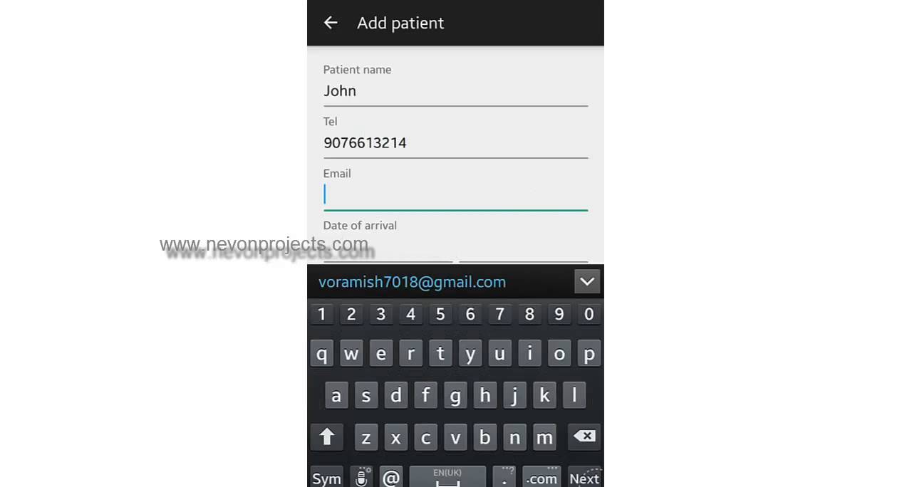 Android Patient Tracker Project