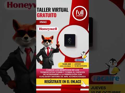 Taller Virtual con Honeywell: termostatos TC500A-N y TC300B-G