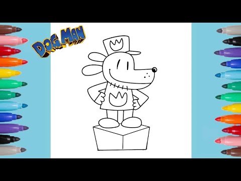 Dog Man Coloring Pages | Dog Man | Learn how to color?