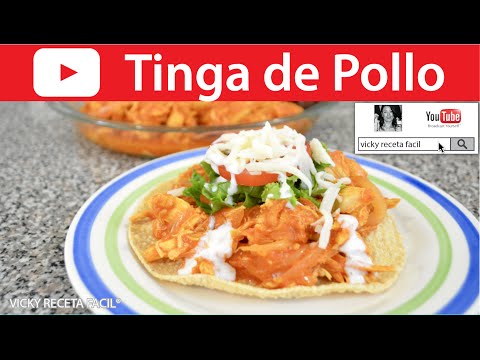 CÓMO HACER TINGA DE POLLO | Vicky Receta Facil
