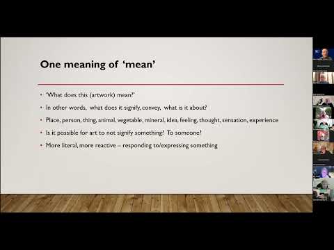 Regarding the Meaning in Art