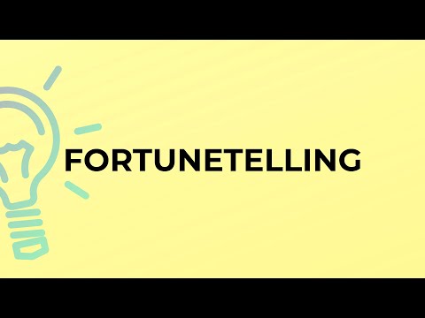 What is the meaning of the word FORTUNETELLING?