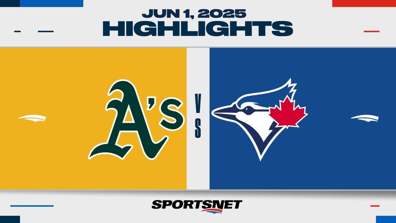 MLB Highlights | Athletics vs. Blue Jays - June 1, 2025