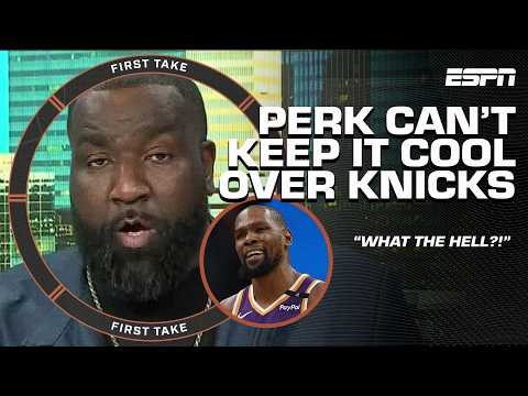 Perk's INITIAL REACTION to the Knicks PASSING on Kevin Durant 🗣️ 'THE AUDACITY!' | First Take