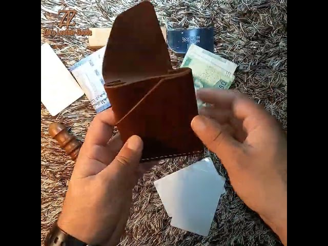 Sandwich wallet , one Piece Minimalist Leather Wallet, perfect for ...