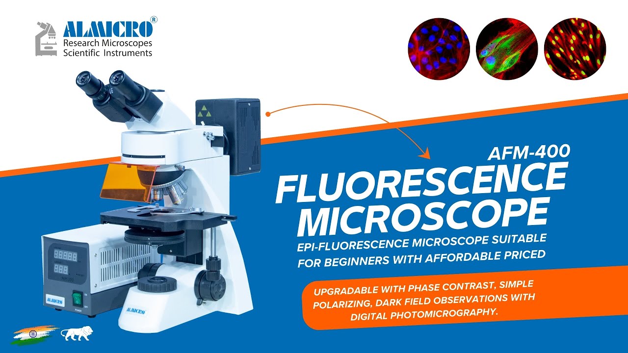 New Fluorescence Microscope with Digital Attachment | Assembly & Demo | Almicro Instruments