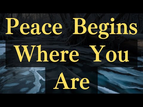 Peace Begins Where You Are #yourmonkhaku #buddhism #motivation #mindfulness #spirituality