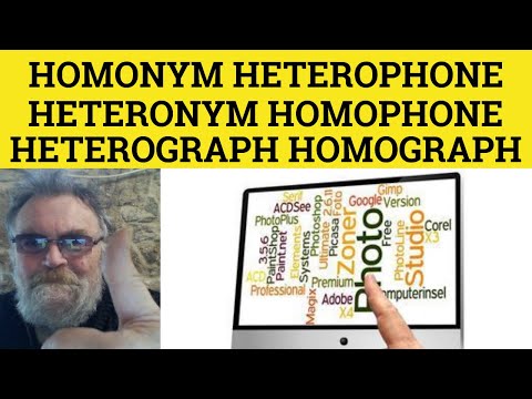 ๐ต Homonym Heteronym Homophone Heterograph Heterophone Homograph - Meaning and Examples