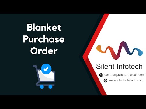 Blanket Purchase Order Odoo Module | Silent Infotech