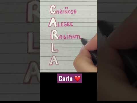Significado del nombre CARLA #significado #nombre #carla