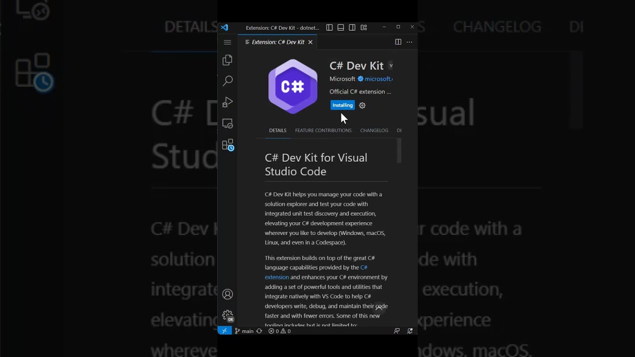 Use C# in VS Code!