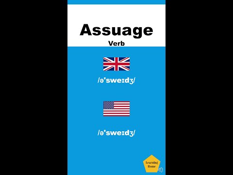 Assuage meaning pronunciation and synonyms #Shorts