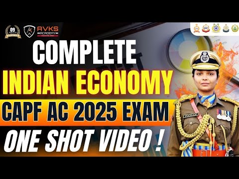 Complete Economy for UPSC | CAPF AC 2025 EXAM | Economy NCERT | UPSC Free PREPARATION #capf #capfac